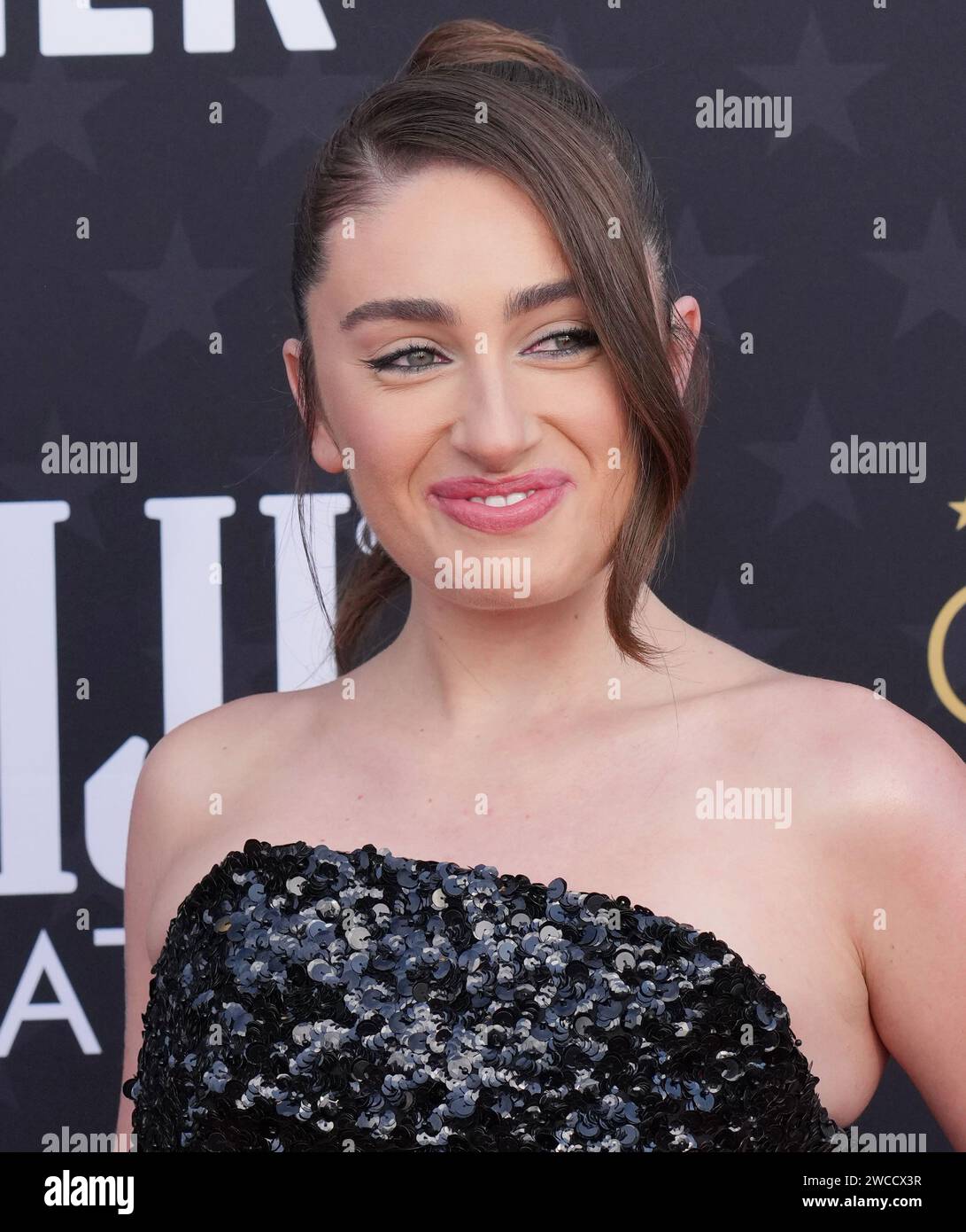 Rachel Sennott arrives at the 29th Annual Critics Choice Awards held at ...