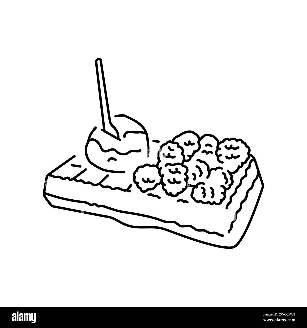 Belgian waffle color element. Cartoon waffled cookie. Isolated vector ...