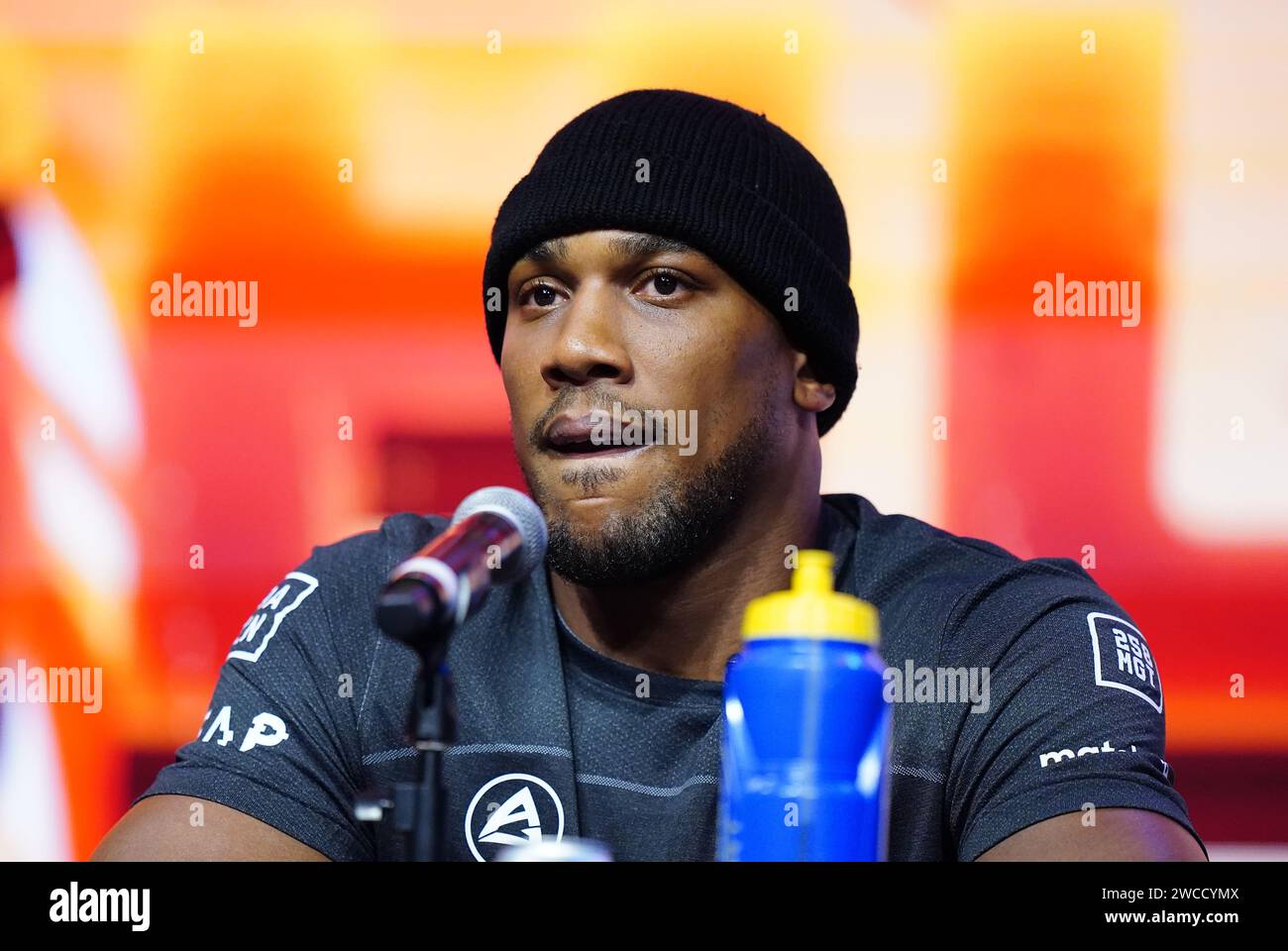 Anthony Joshua during the press conference at HERE at Outernet, London ...