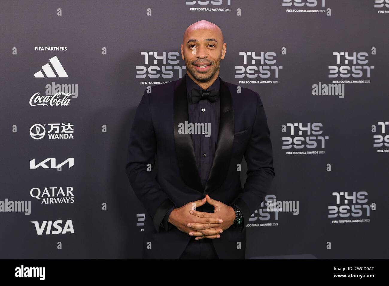Thierry Henry arrives on the Green Carpet ahead of The Best FIFA ...