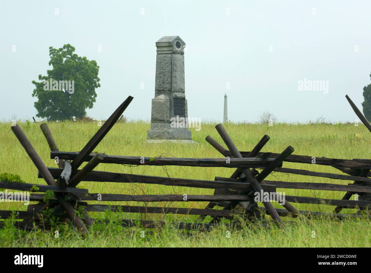 Battlefield monument, Gettysburg National Military Park, Pennsylvania Stock Photo - Alamy
