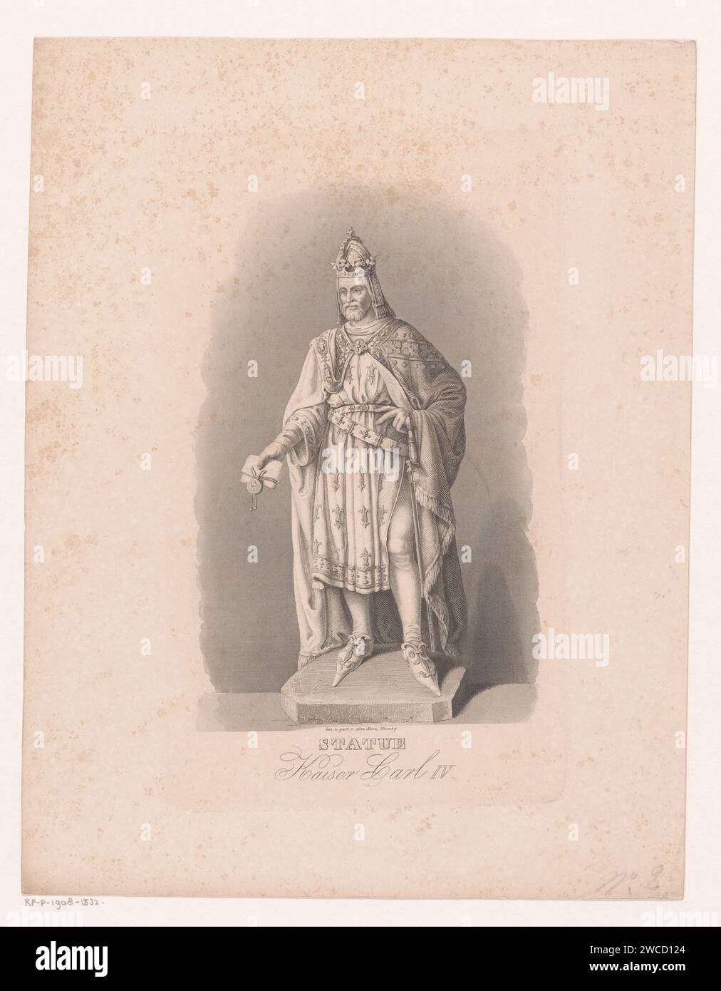 Statue of Emperor Karel IV, Alexander Richard Wilhelm Marx, 1825 - 1852 ...