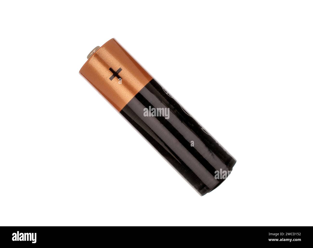 One finger battery, macro, isolated on white background Stock Photo - Alamy