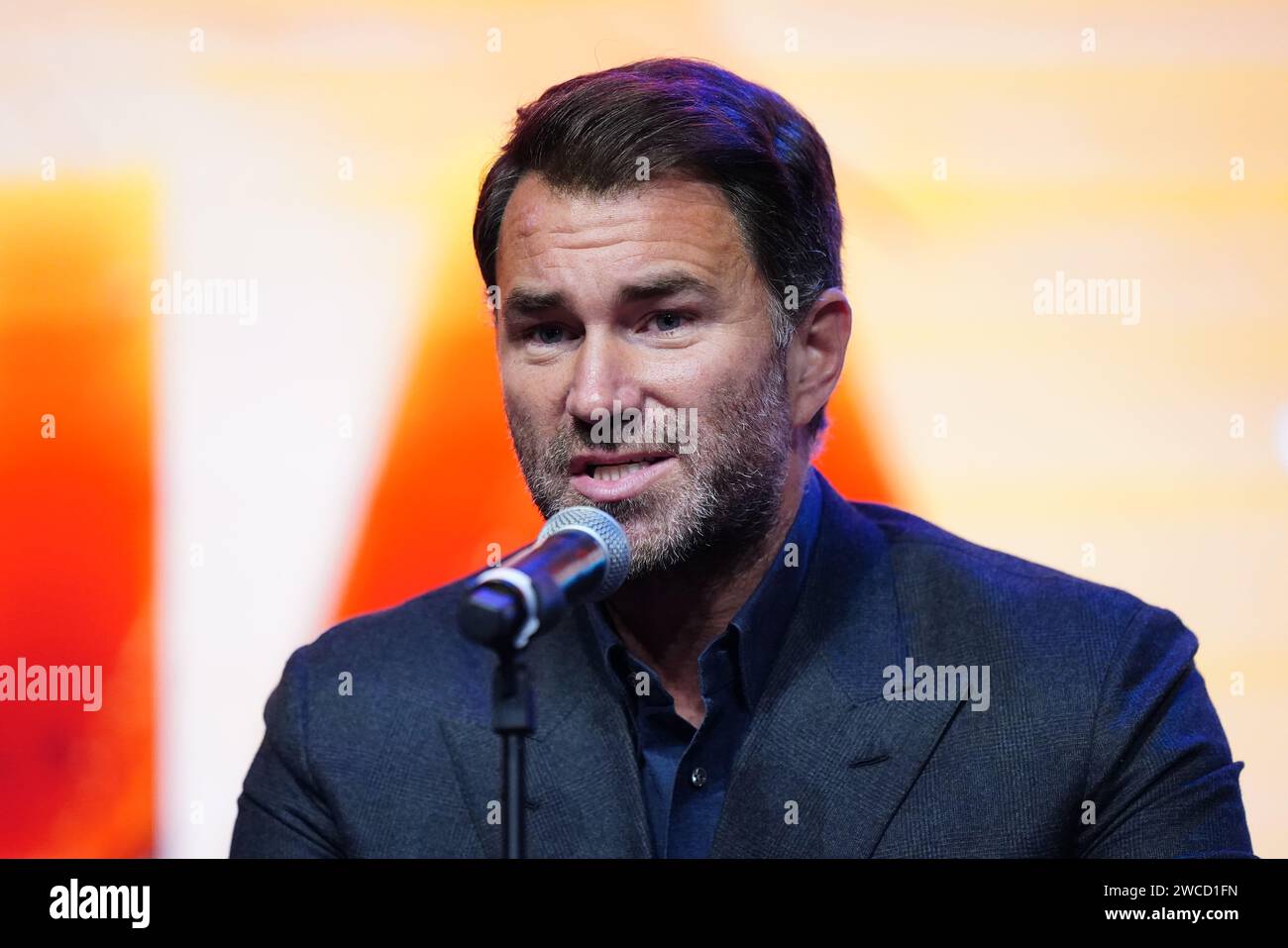 Promoter Eddie Hearn during the press conference at HERE at Outernet ...