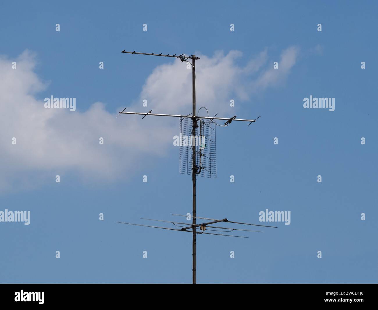 Aerial Aka Antenna For Terrestrial Tv Reception Stock Photo - Alamy