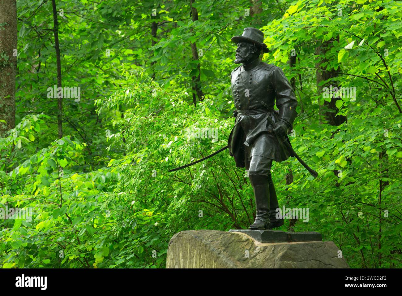 General William Wells statue, Gettysburg National Military Park ...