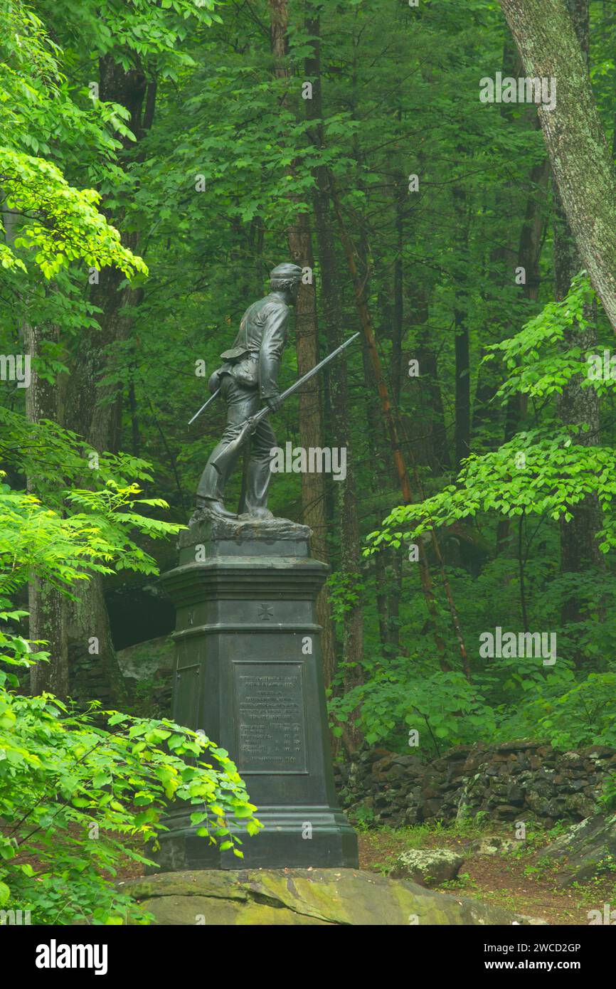 Battlefield statue, Gettysburg National Military Park, Pennsylvania ...