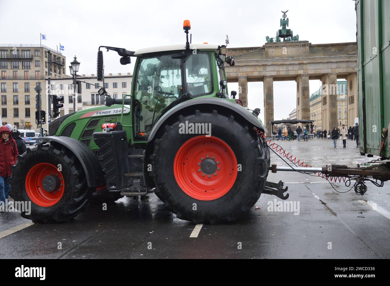 Berlin, Germany - January 15, 2024 - German farmers protest with ...