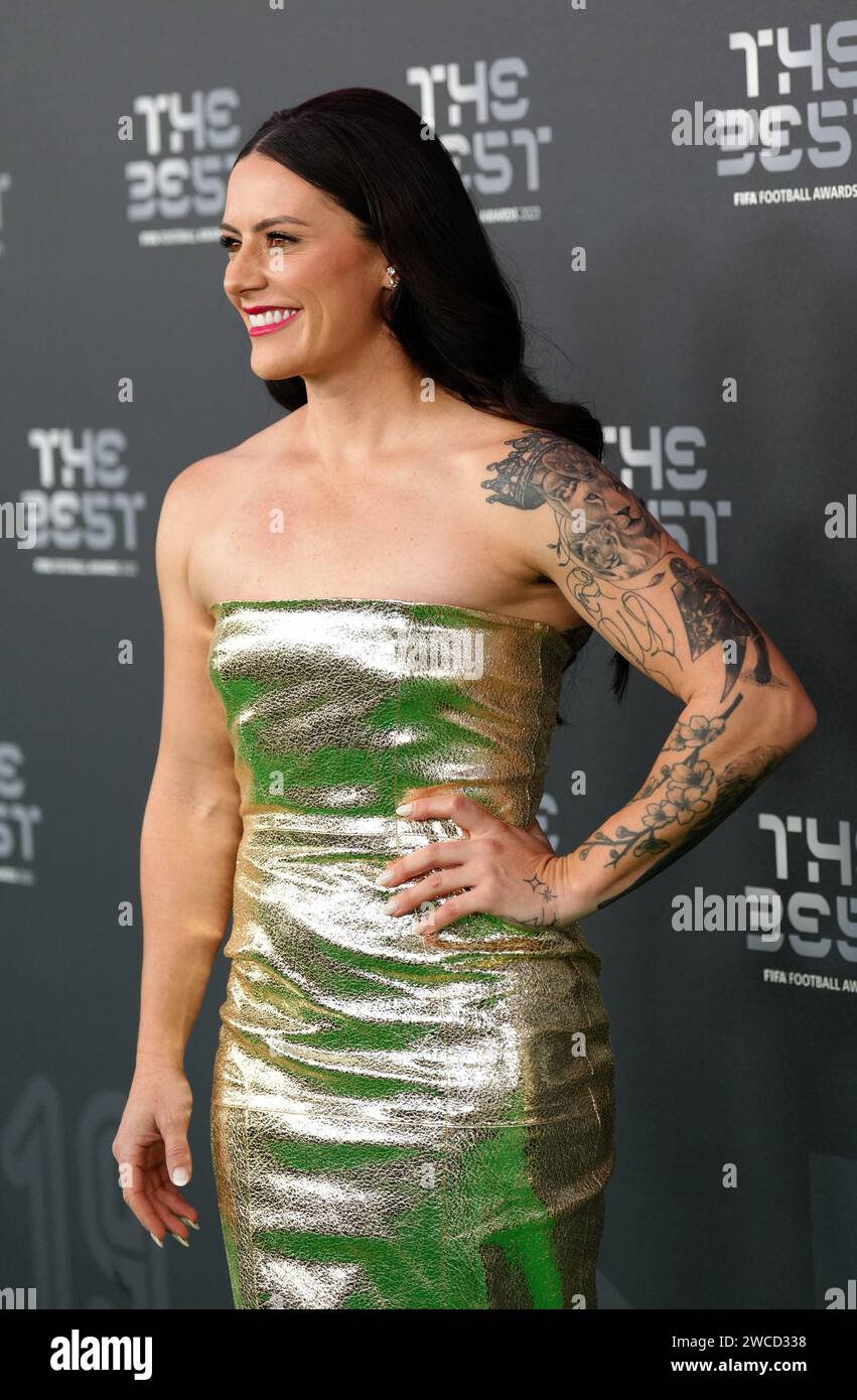 Ali Krieger arriving for The Best FIFA Football Awards at the Eventim ...