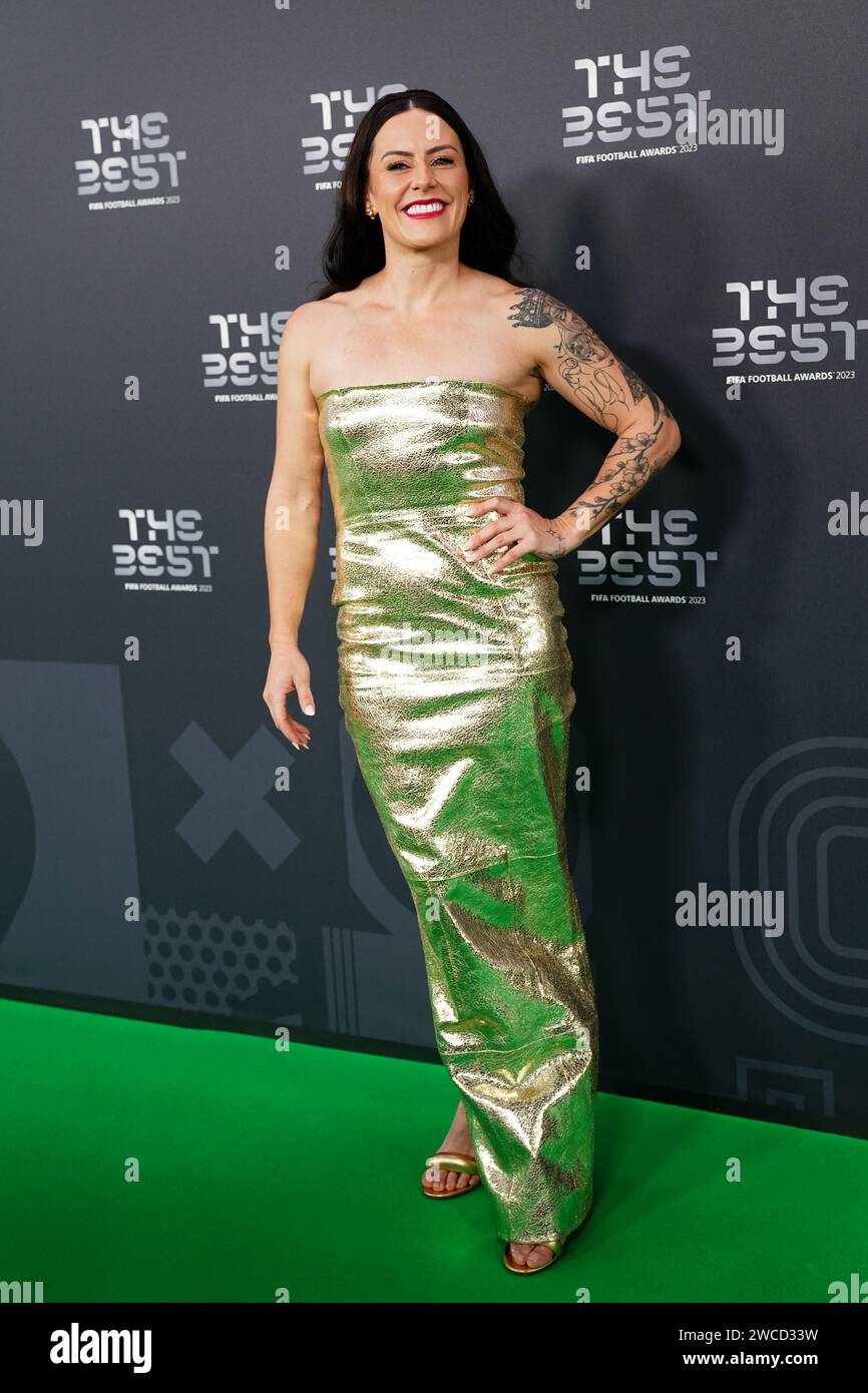Ali Krieger arriving for The Best FIFA Football Awards at the Eventim ...