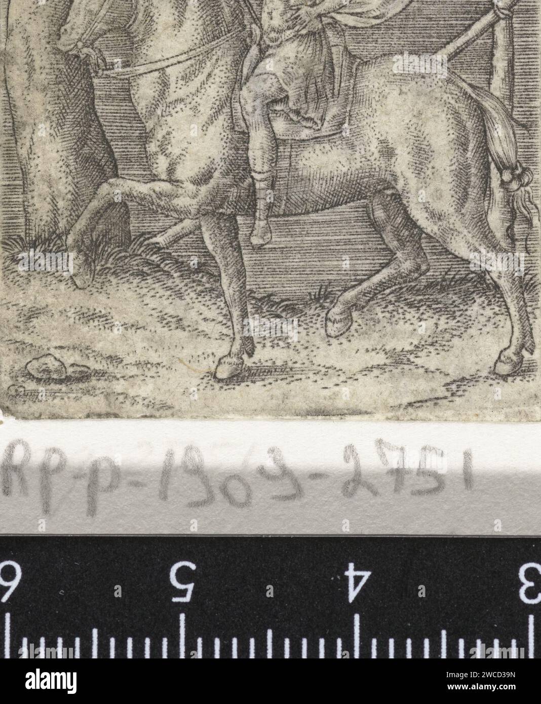 Roman rider on horseback, Abraham de Bruyn, 1568 print A Roman soldier ...