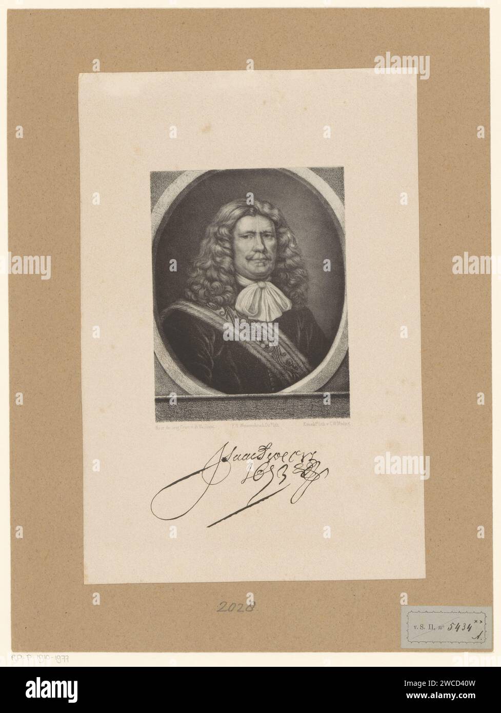 Portrait of Isaac Sweers, Frederik Hendrik Weissenbruch, after Bernard ...