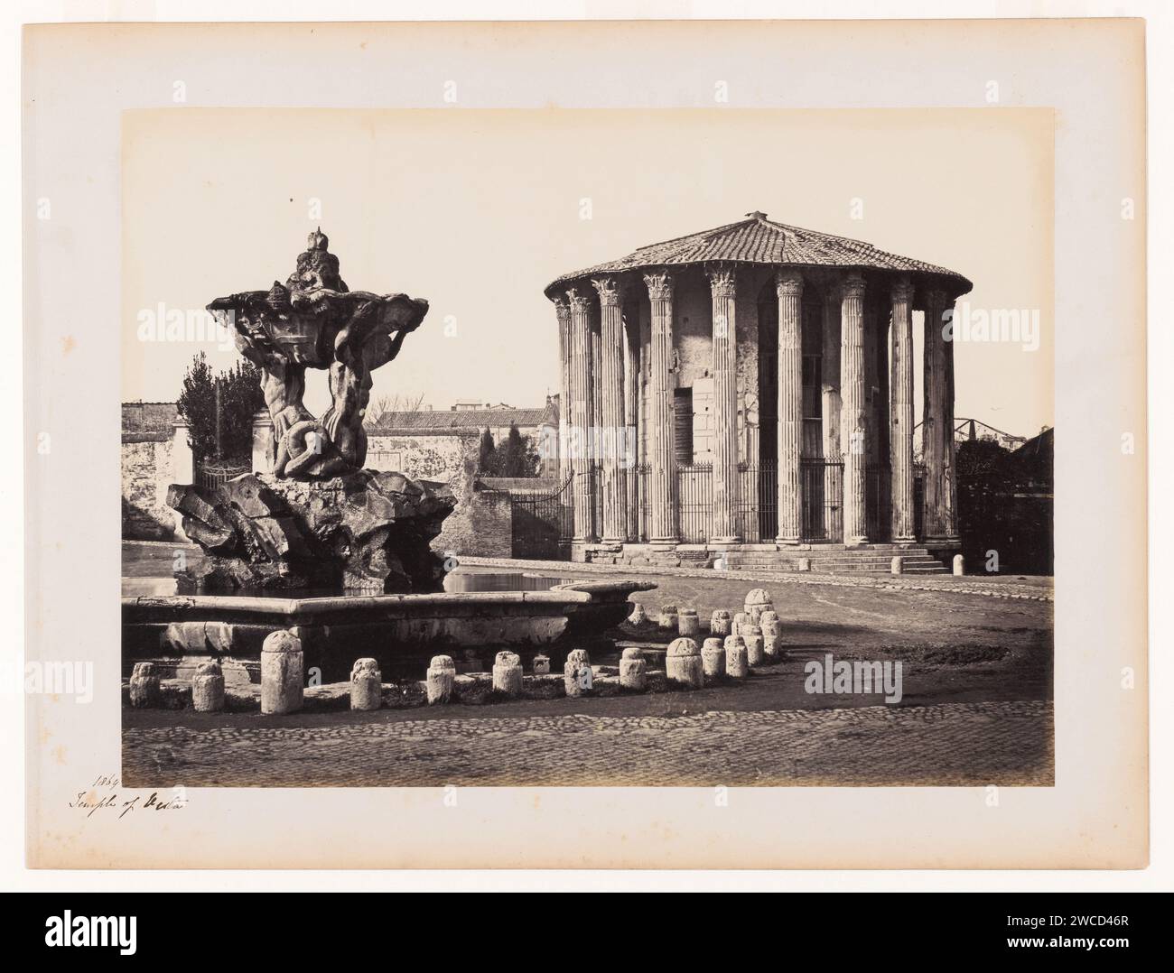 Temple of Hercules Invictus in Rome, Anonymous, 1864 photograph Rome ...