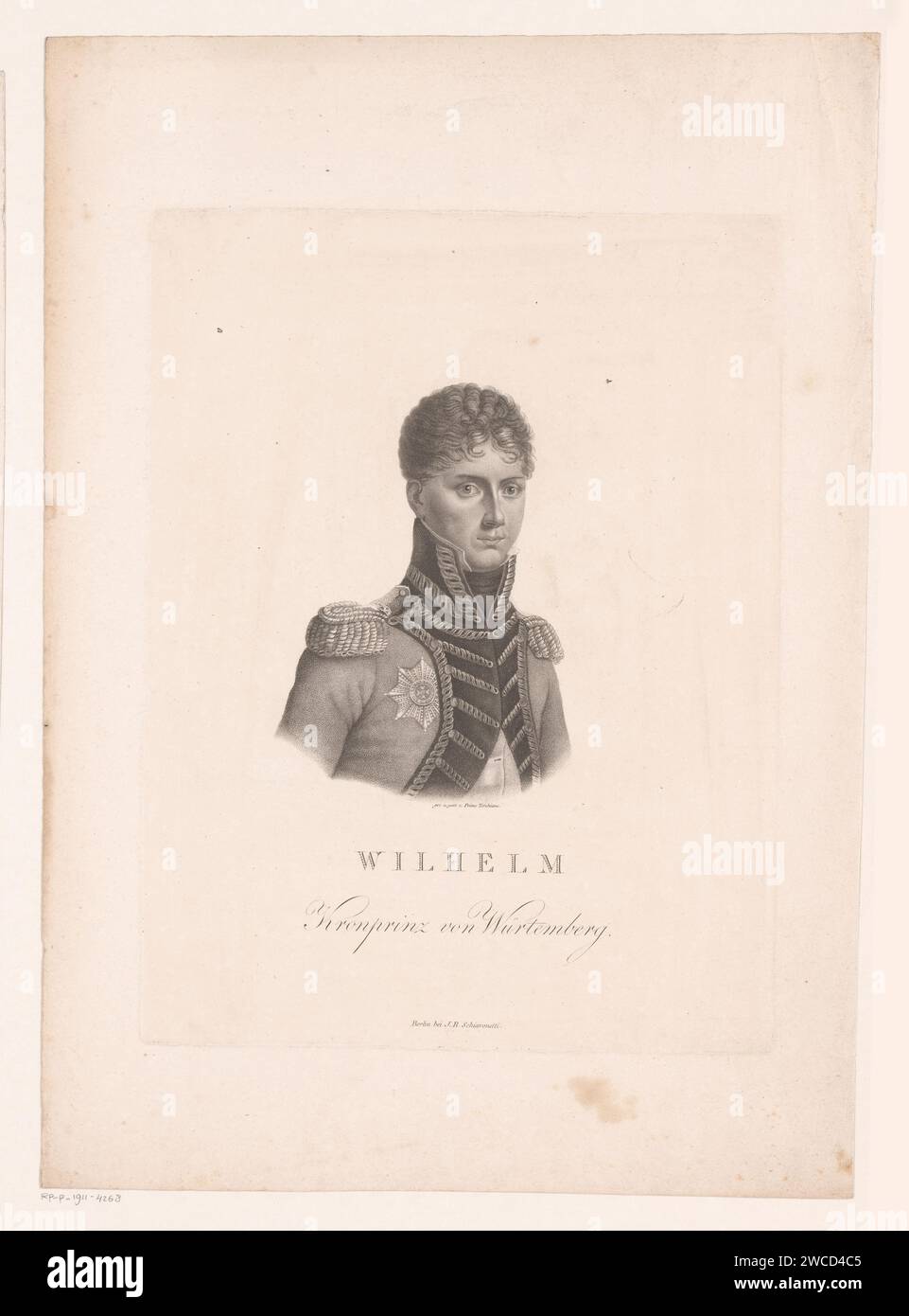 Portrait of William I, King of Württemberg, Primo Torchiana, c. 1820 ...