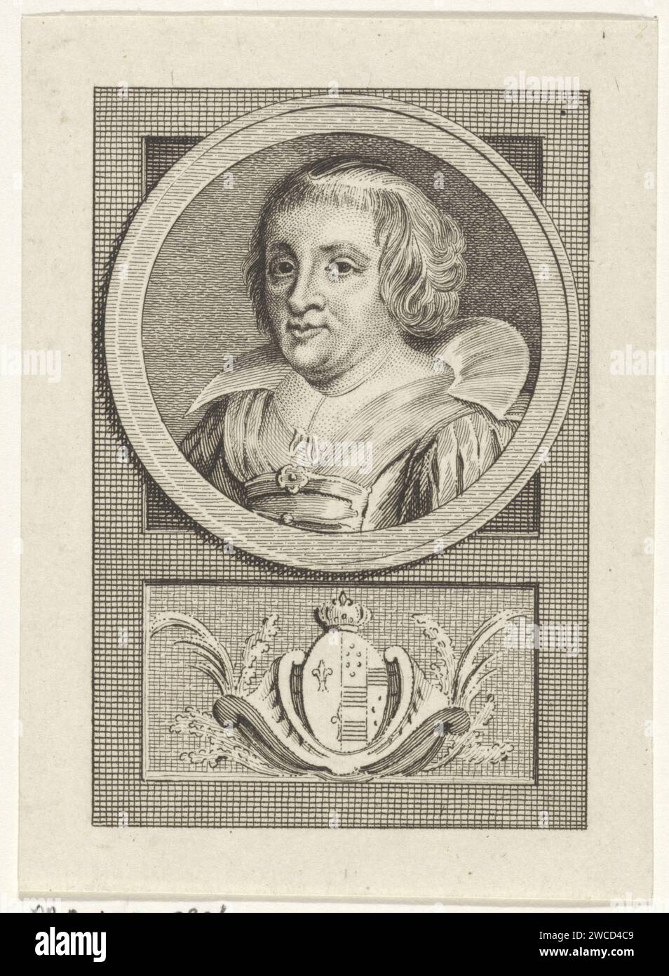 Portrait of Maria de 'Medici, Queen of France, Reinier Vinkeles (I ...