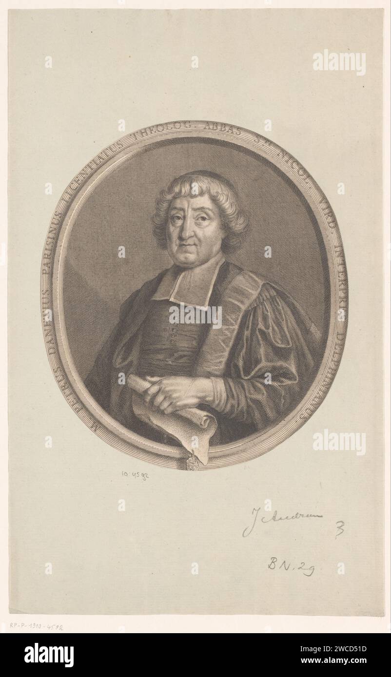 Portret van Pierre Danet, Jean Audran, 1677 - 1756 print France paper ...