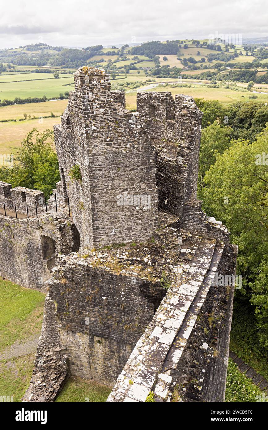 Ruined castle, Dinefwr, Wales, UK Stock Photo - Alamy