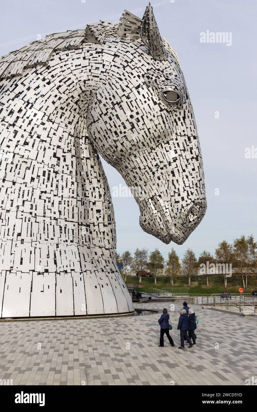 The Kelpies, 30 metre high sculptures, Falkirk, Scotland Stock Photo ...