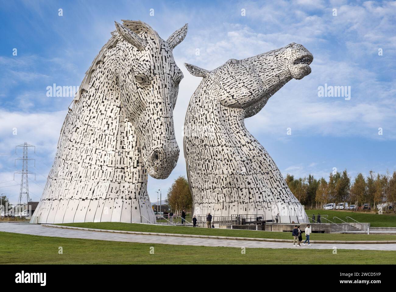 The Kelpies, 30 metre high sculptures, Falkirk, Scotland Stock Photo ...
