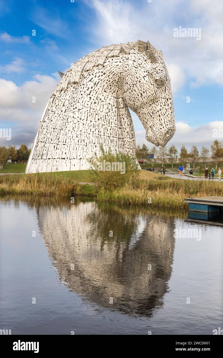 The Kelpies, 30 metre high sculptures, Falkirk, Scotland Stock Photo ...