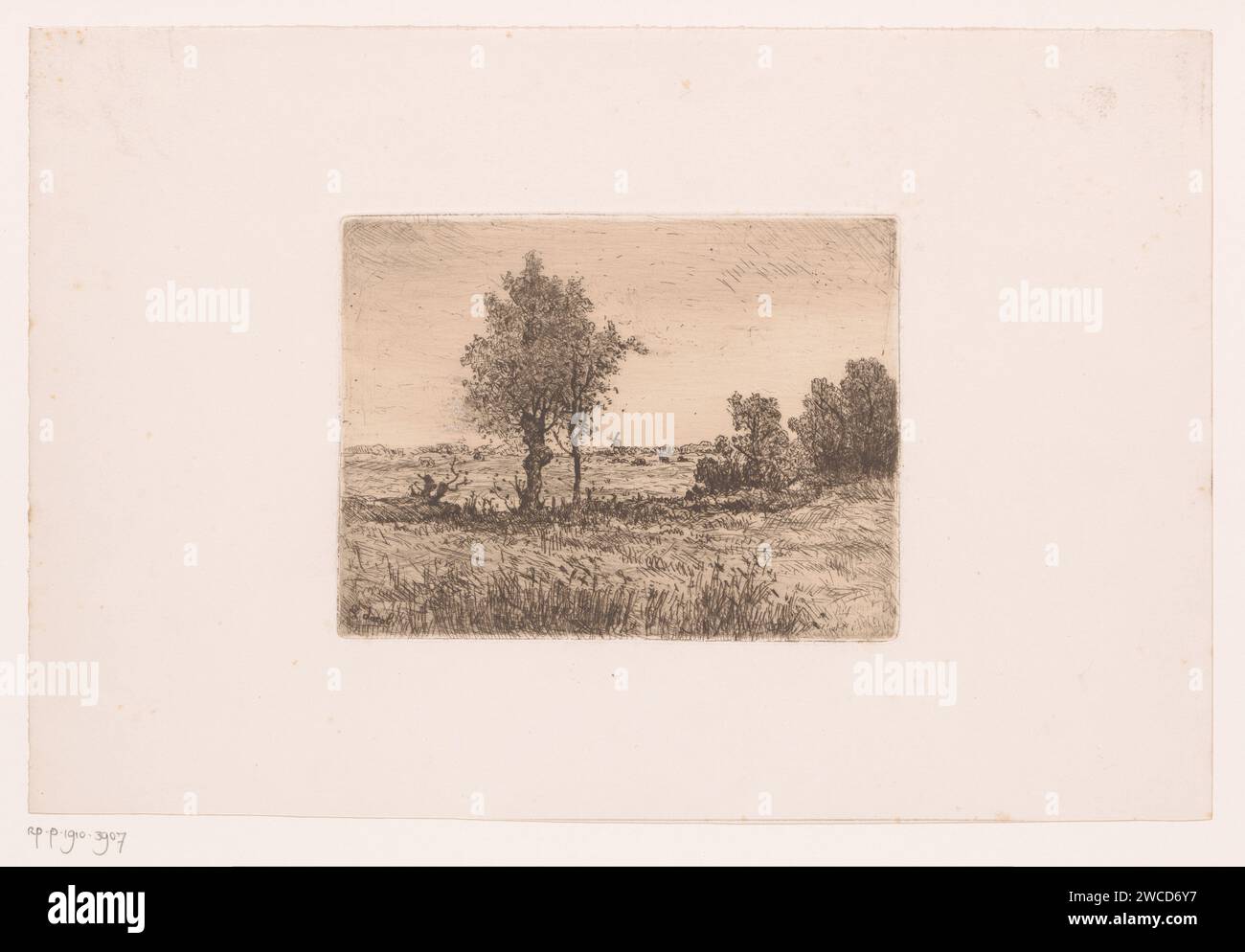Landscape with trees and a mill, Louis Adolphe Jacobs, 1865 - 1910 ...