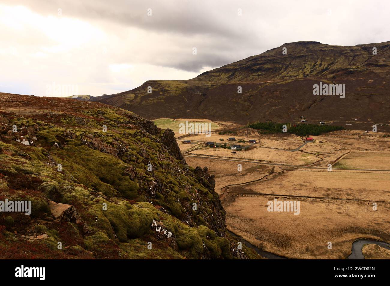 The Geysir geothermal field is a collection of hot springs, a dome and ...