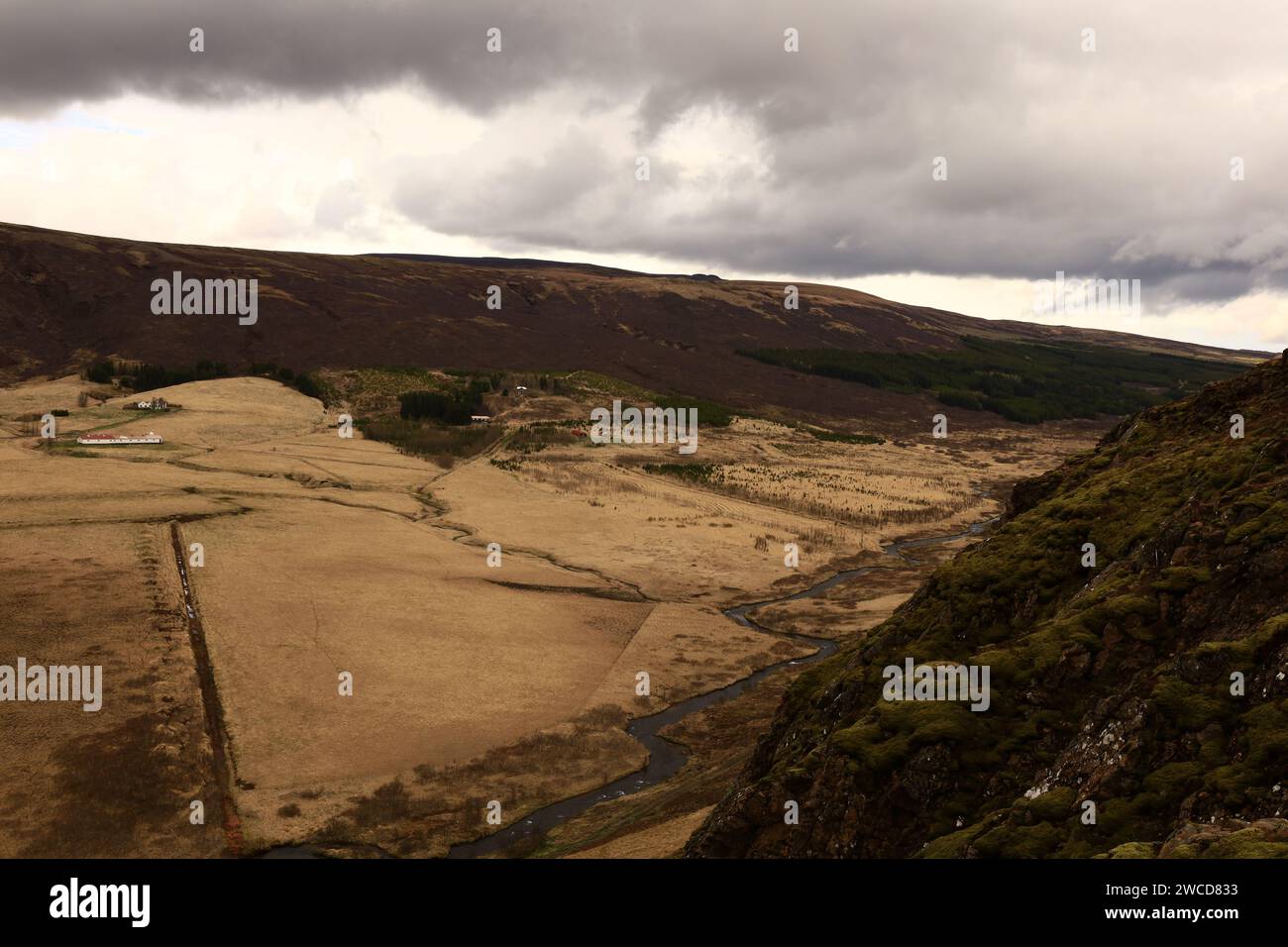 The Geysir geothermal field is a collection of hot springs, a dome and ...
