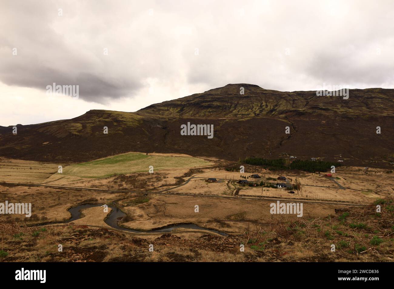 The Geysir geothermal field is a collection of hot springs, a dome and ...