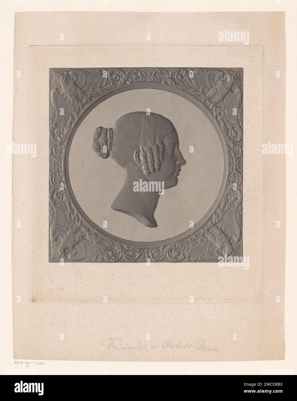 Portrait medallion by Elisabeth Ludovika van Bavaria, Queen of Prussia ...