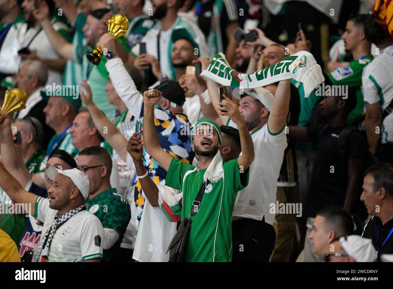 Algeria fans cheers before the start of the African Cup of Nations ...