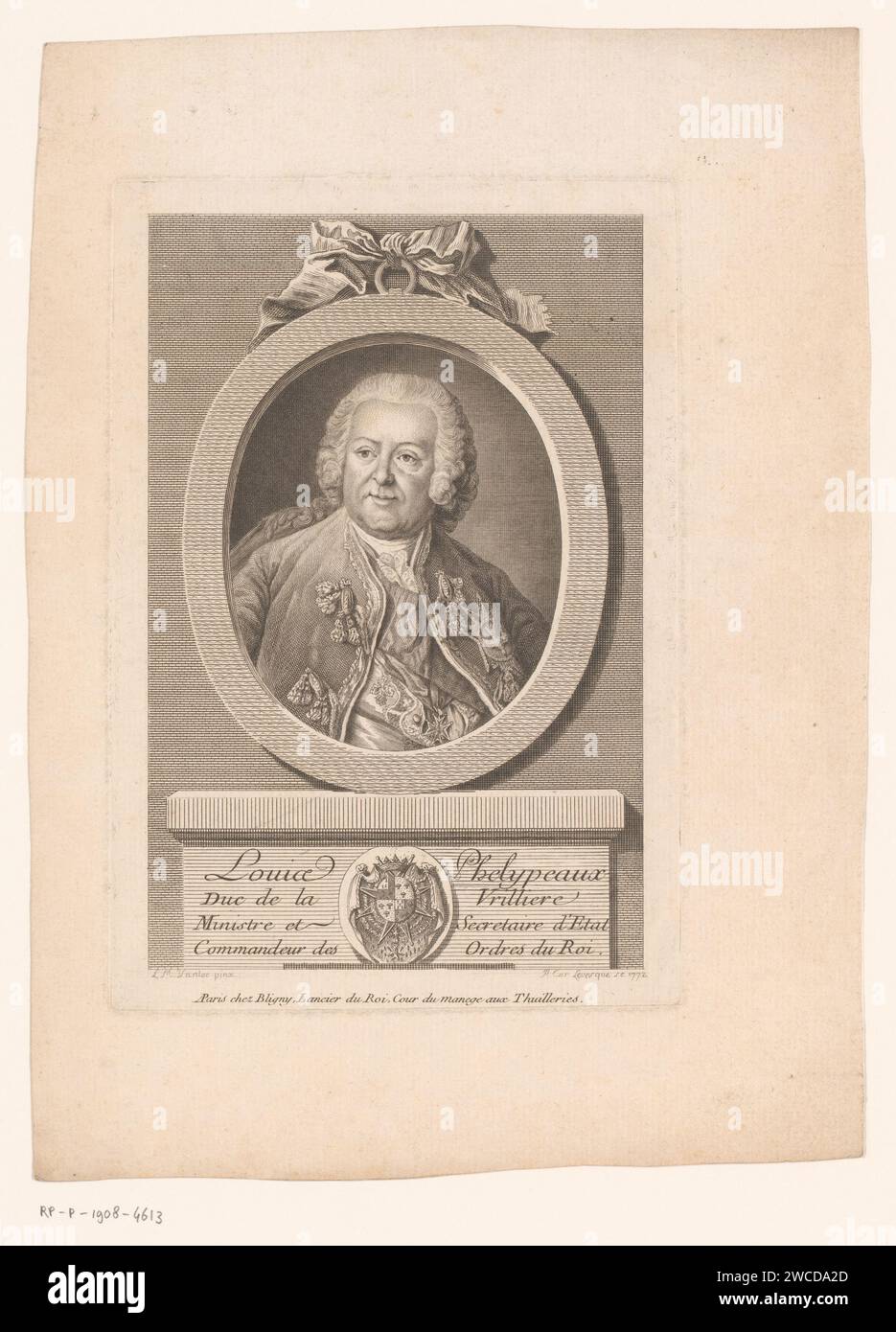 Portret van Louis Phelypeaux de Saint-Florentin, Pierre Charles ...