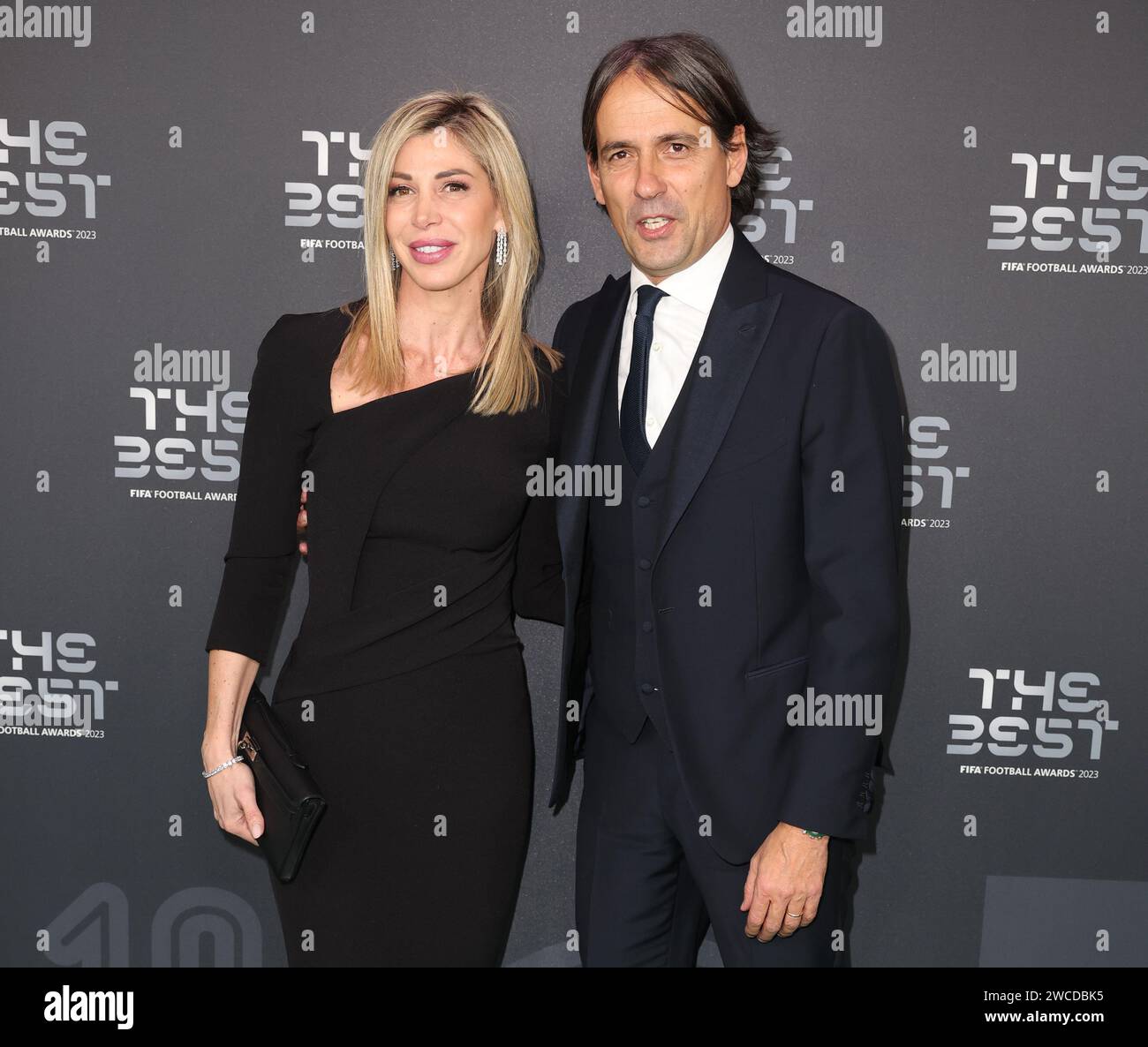 London, UK. 15th Jan, 2024. Filippo Inzaghi (r) and his partner Angela ...
