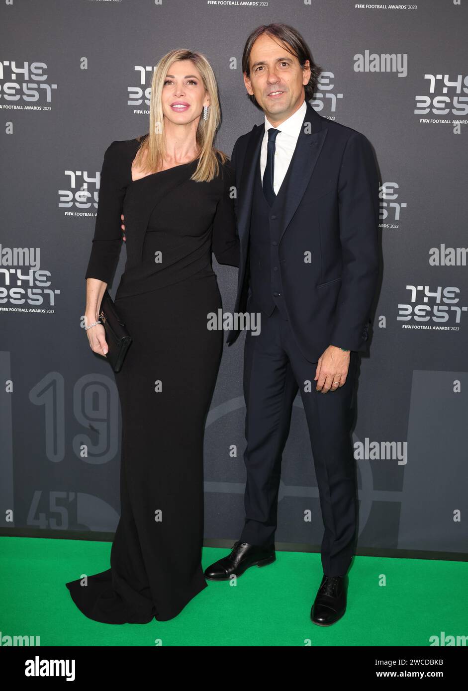 London, UK. 15th Jan, 2024. Filippo Inzaghi (r) and his partner Angela ...