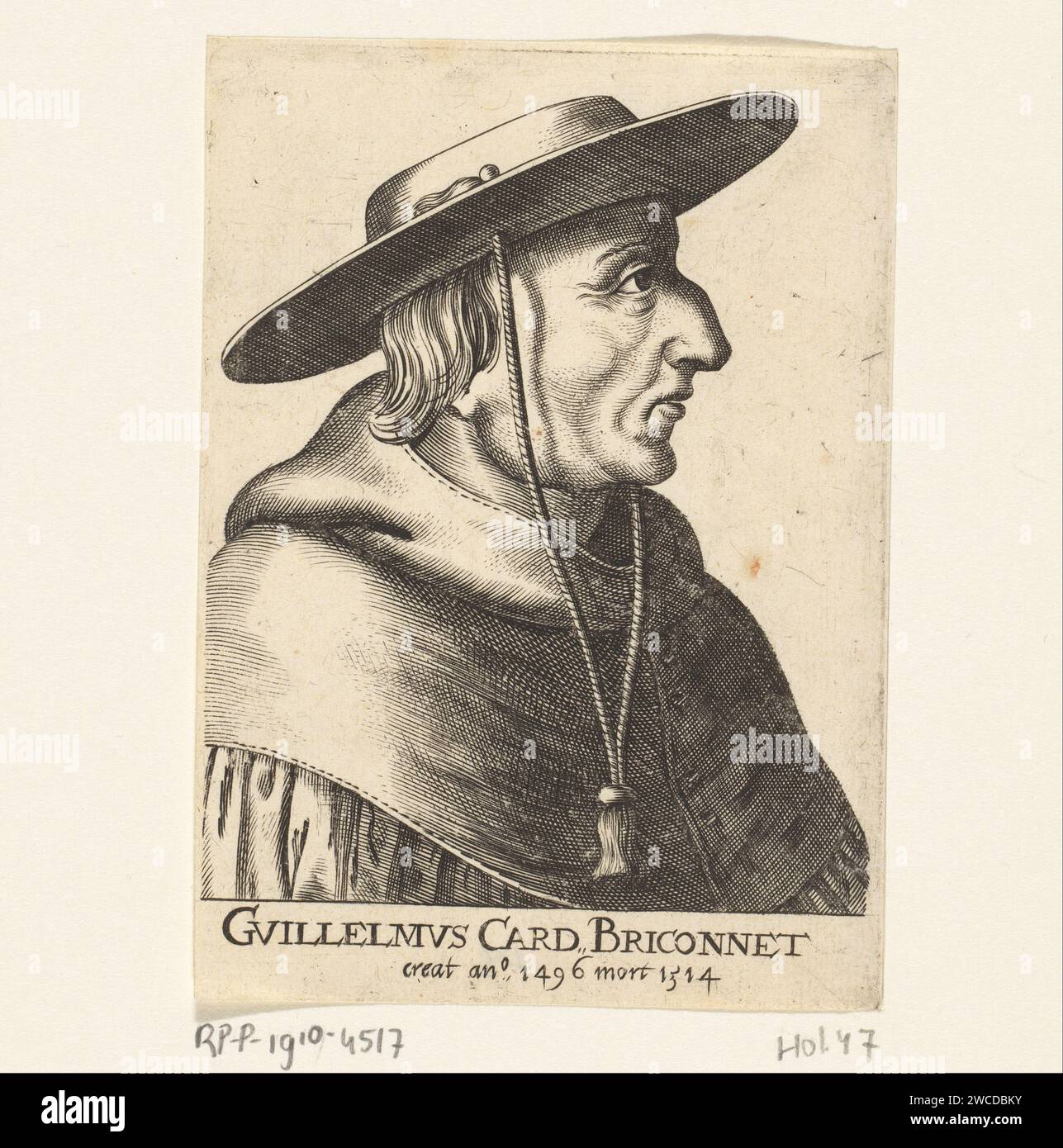 Portrait of the French Cardinal Guillaume Briçonnet, Frans van den ...