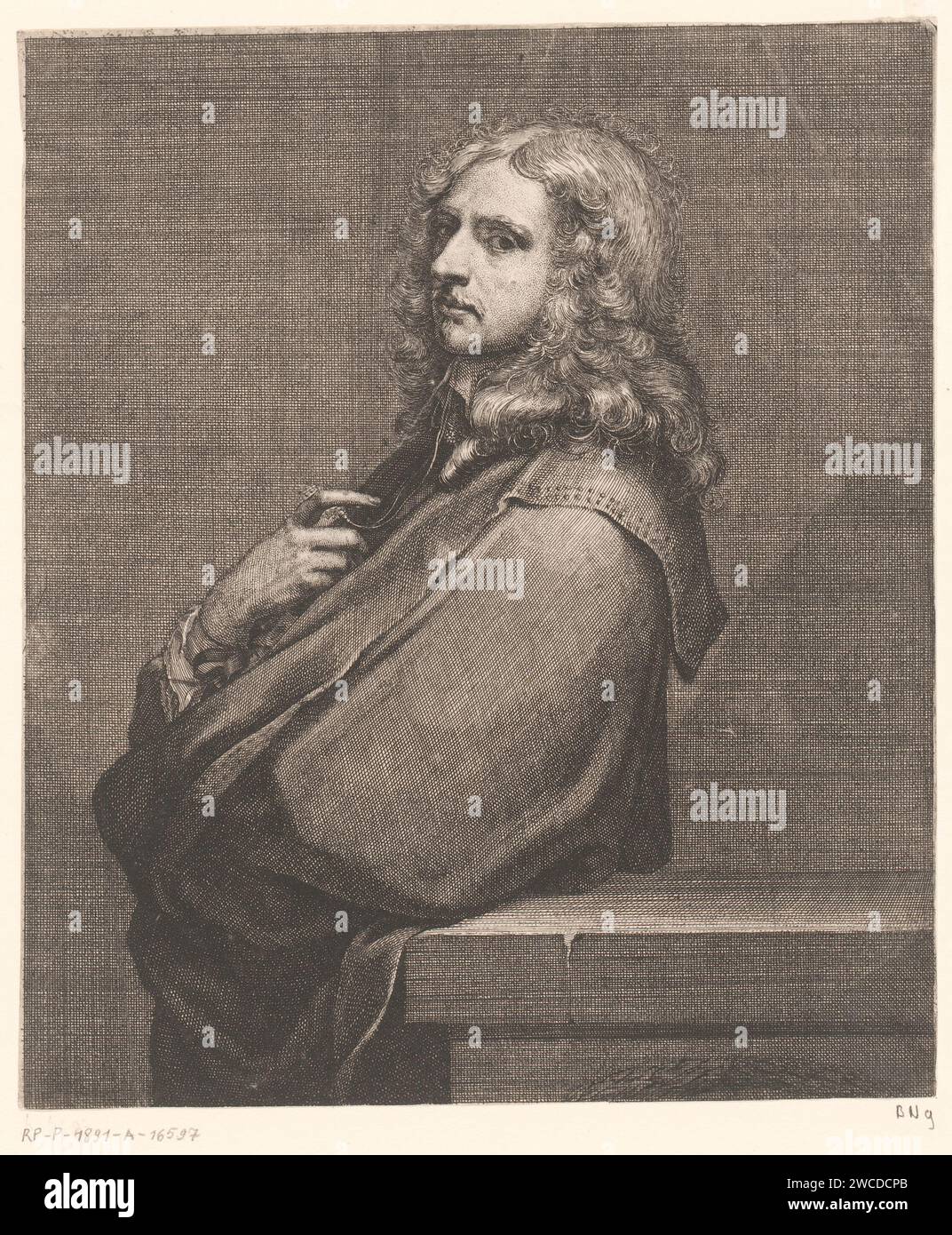 Portret van Louis du Guernier, Samuel Bernard, 1634 - 1687 print France ...