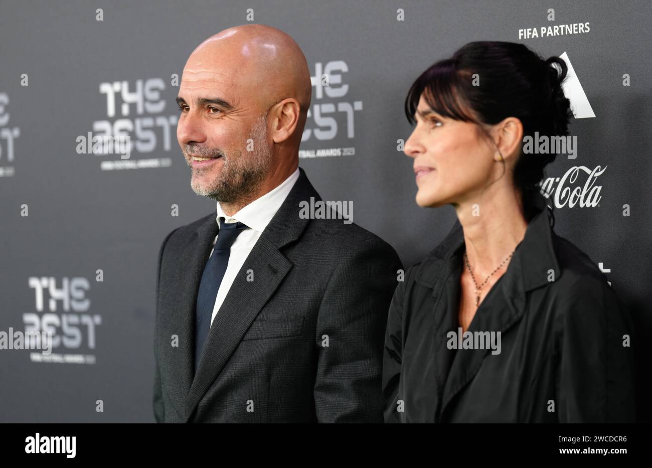 Pep Guardiola and Cristina Serra arriving for The Best FIFA Football ...