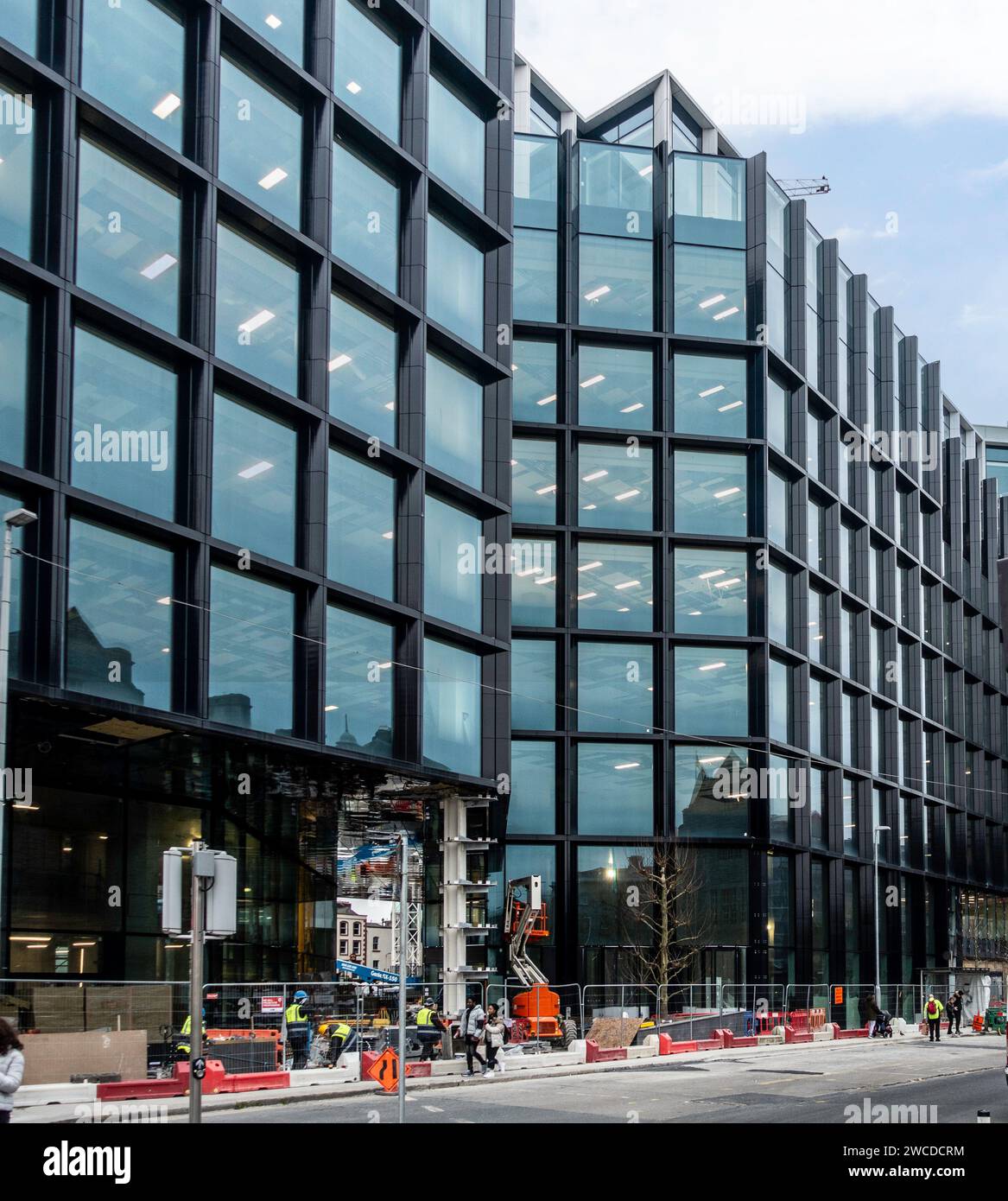 College Square on Tara Street, Dublin, Ireland, under construction, on ...