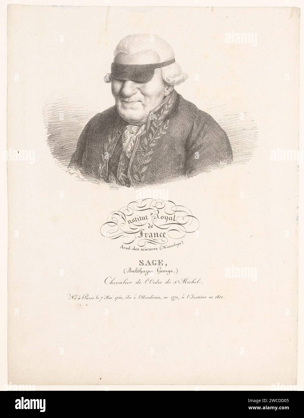 Portrait of the chemist Balthazar Georges Sage, Julien-Léopold Boilly ...