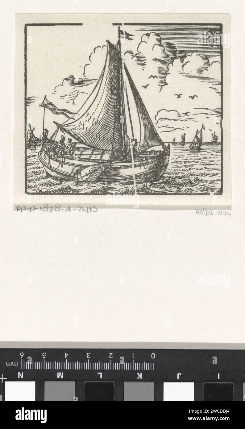 Sailing ship near a coast, Isaac Vincentsz. van der Vinne, After ...