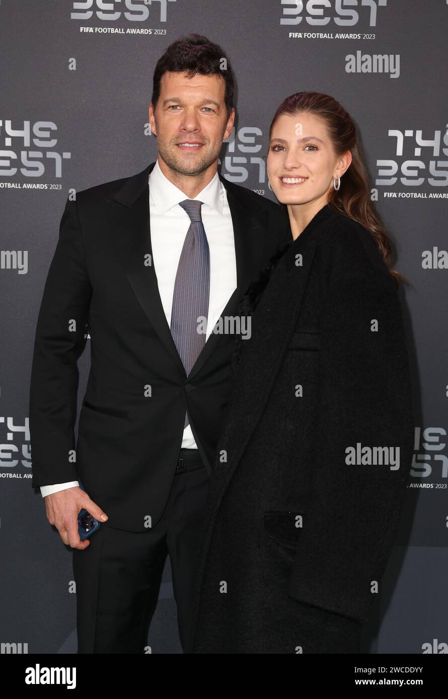 London, UK. 15th Jan, 2024. Michael Ballack and his wife Simone arrive ...
