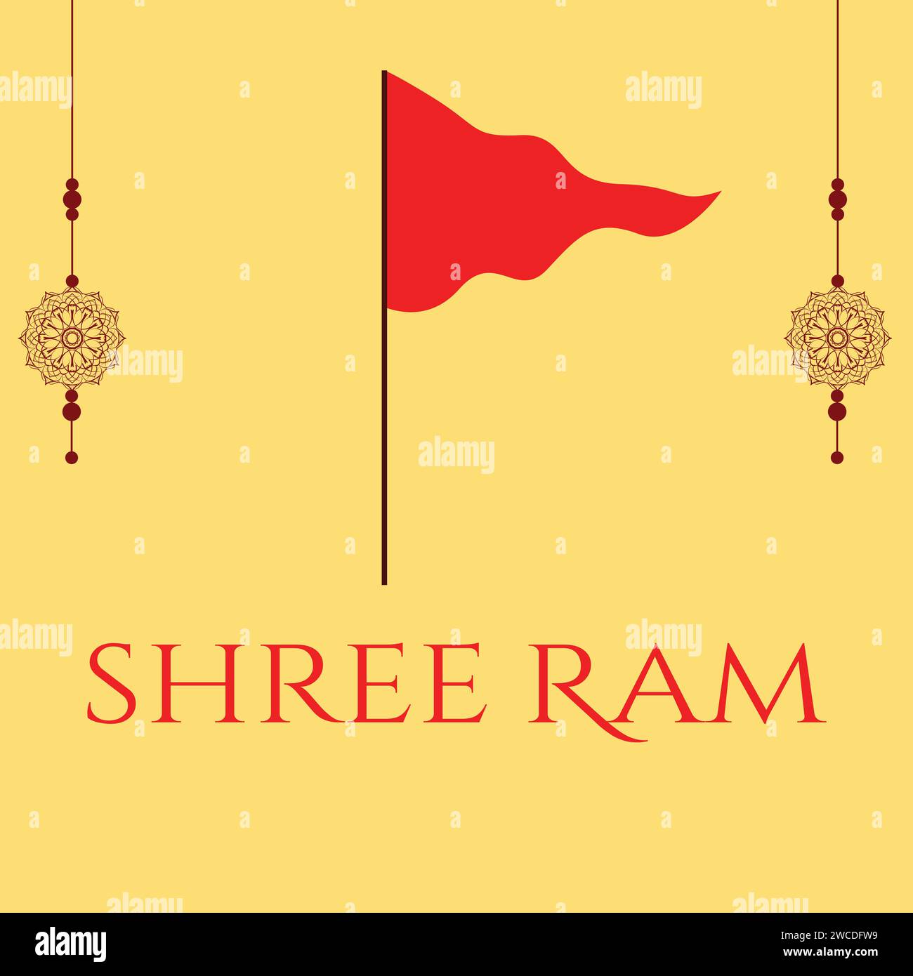 Vector Illustration Of Bow And Arrow In Shree Ram Navami Festival Of