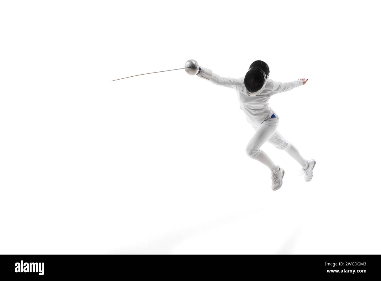 Action and motion. The dynamic motion of an athlete captured in a high ...