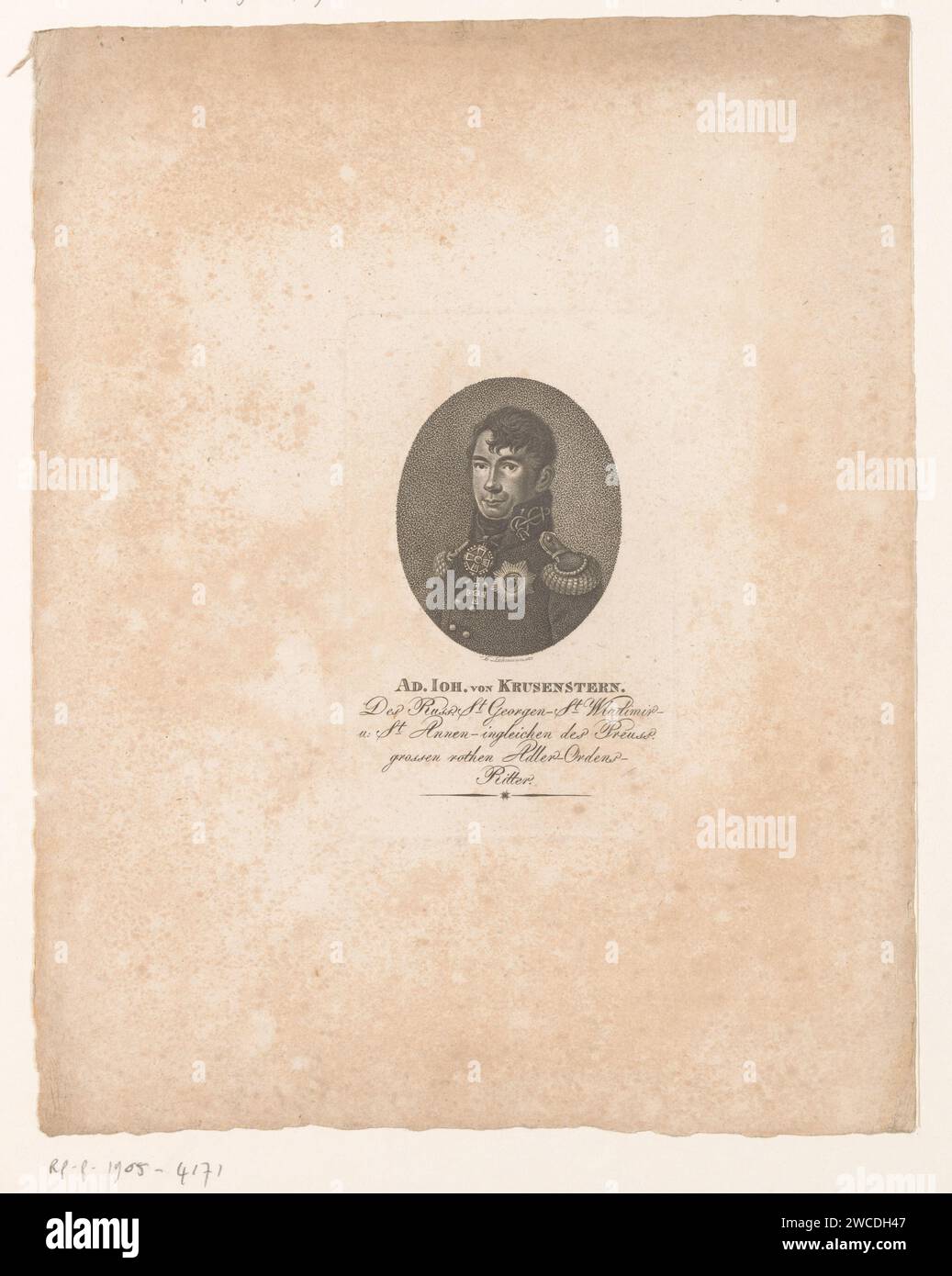 PortraT van Adam Johann von Krusenstern, Friedrich Leonhard Lehmann ...