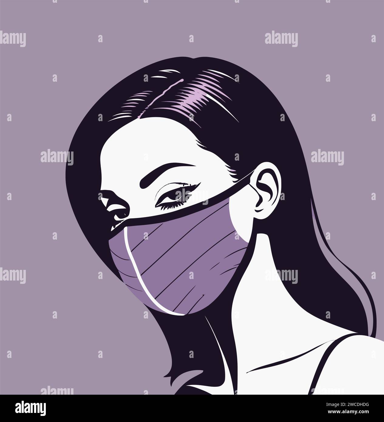 Mask depicted Stock Vector Images - Alamy