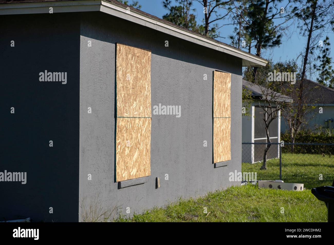 Hurricane shutters window hi-res stock photography and images - Alamy