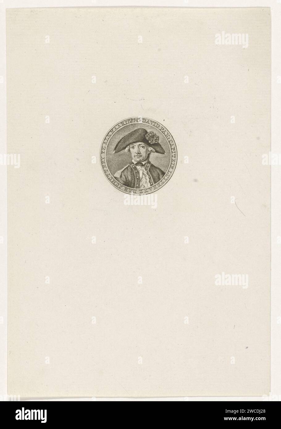 Portrait of David Pan, Abraham Jacobsz. Hulk, 1787 print Bust from ...