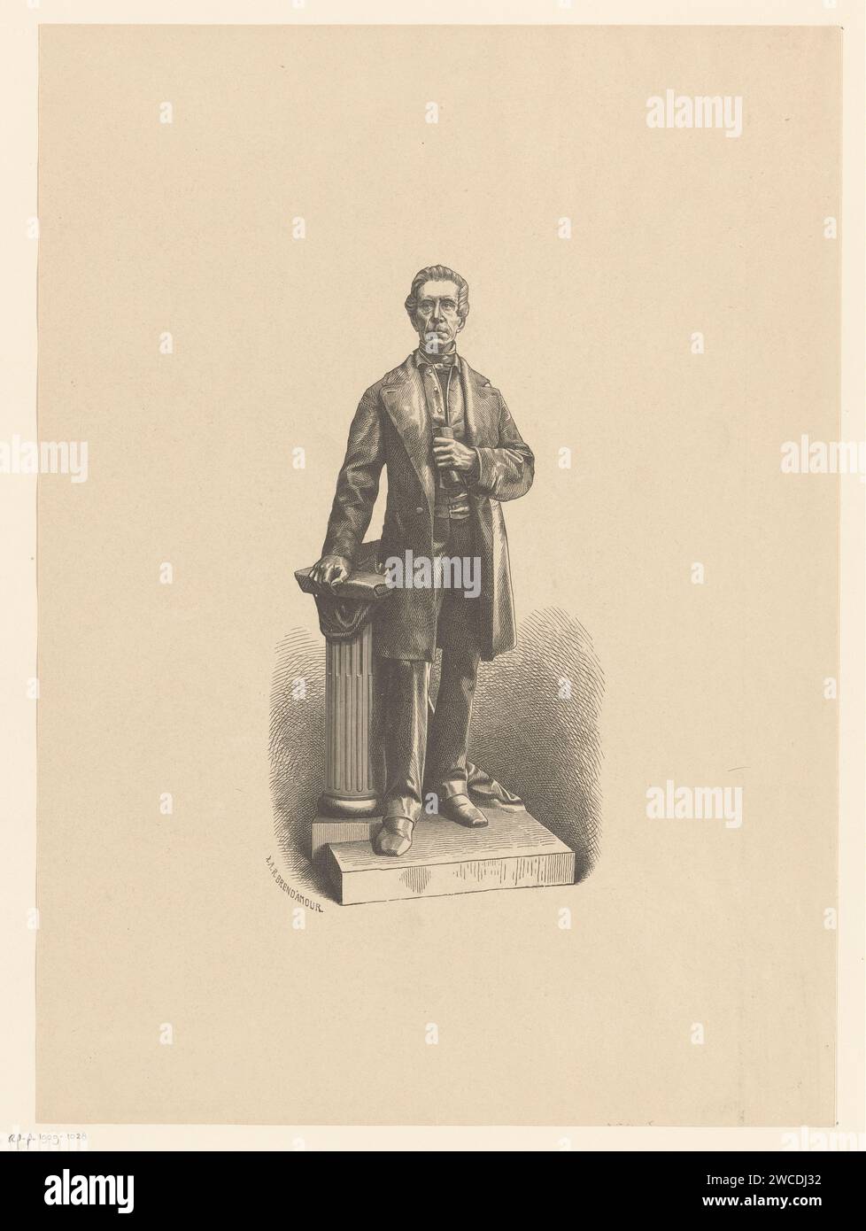 Statue of Johan Rudolf Thorbecke, Richard Brend'amour, After Ferdinand ...