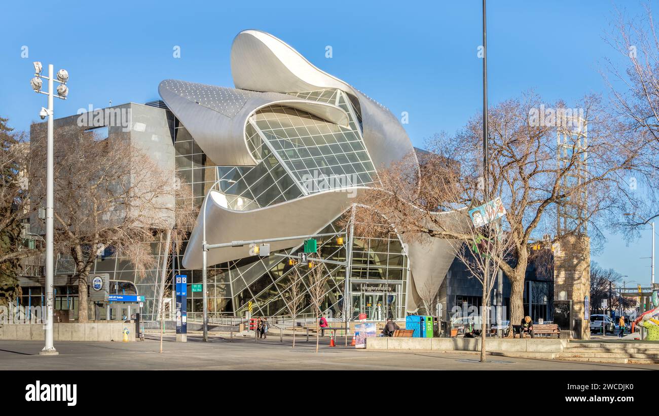 Edmonton, Canada, November 12, 2023: Art Gallery of Albertabuilding ...