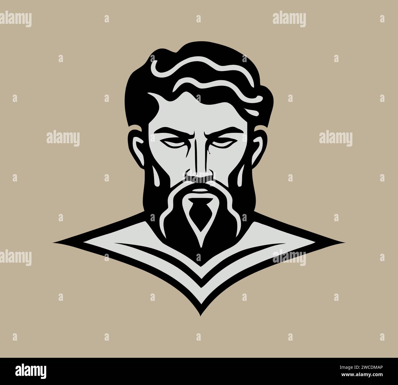 Artistic Minimalism: Tranquil Symbol in Few Lines Stock Vector Image ...