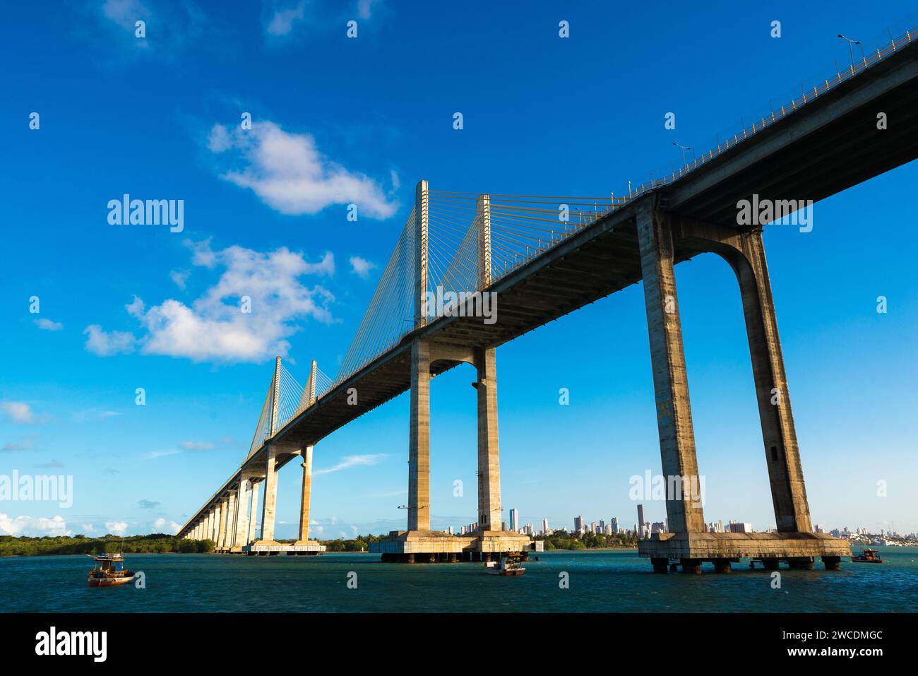 Newton Navarro Bridge Over the Potenji River in Natal City, Brazil ...